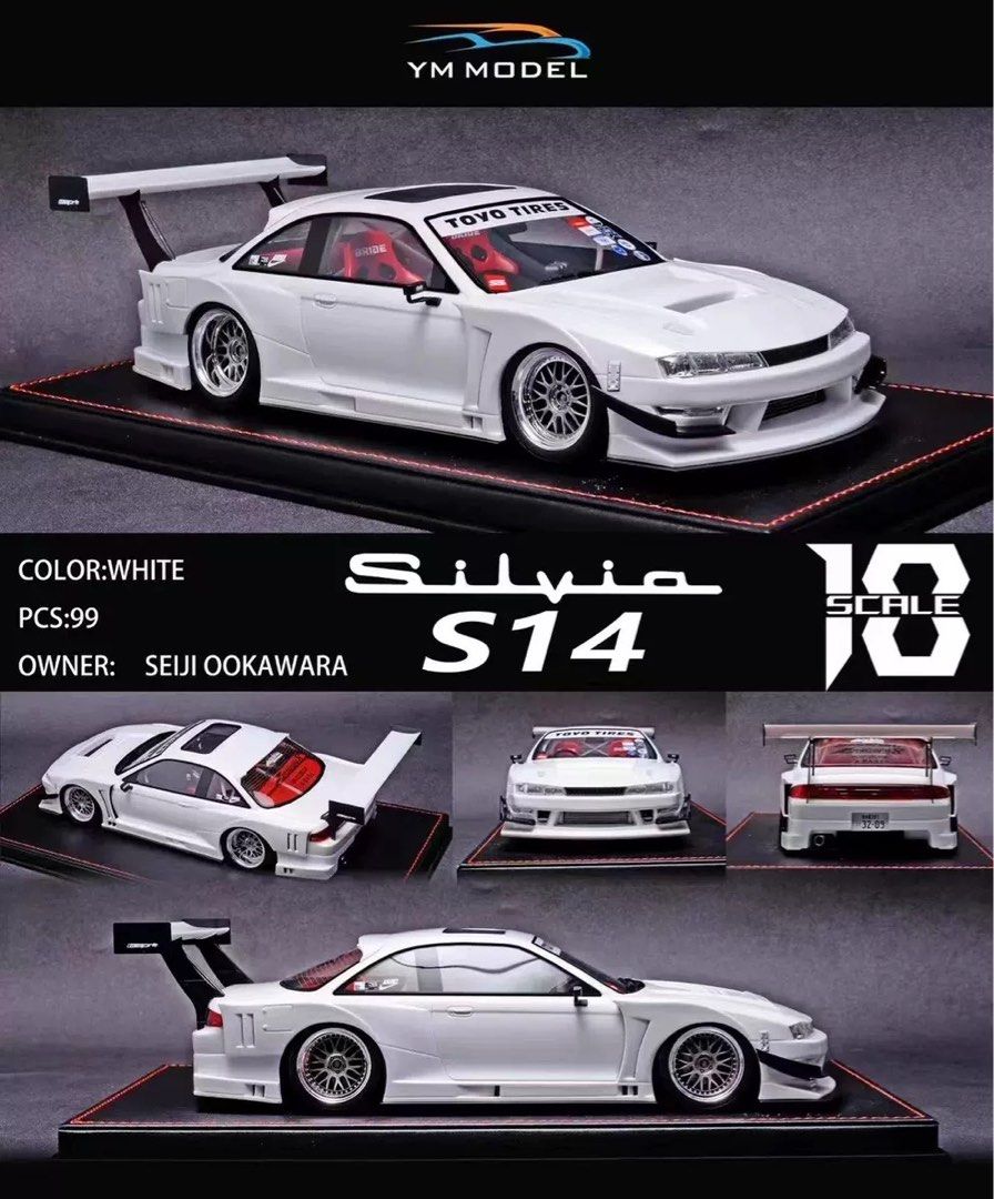 1/18 YM Model Nissan Silvia S15 (come with display case), Hobbies ...