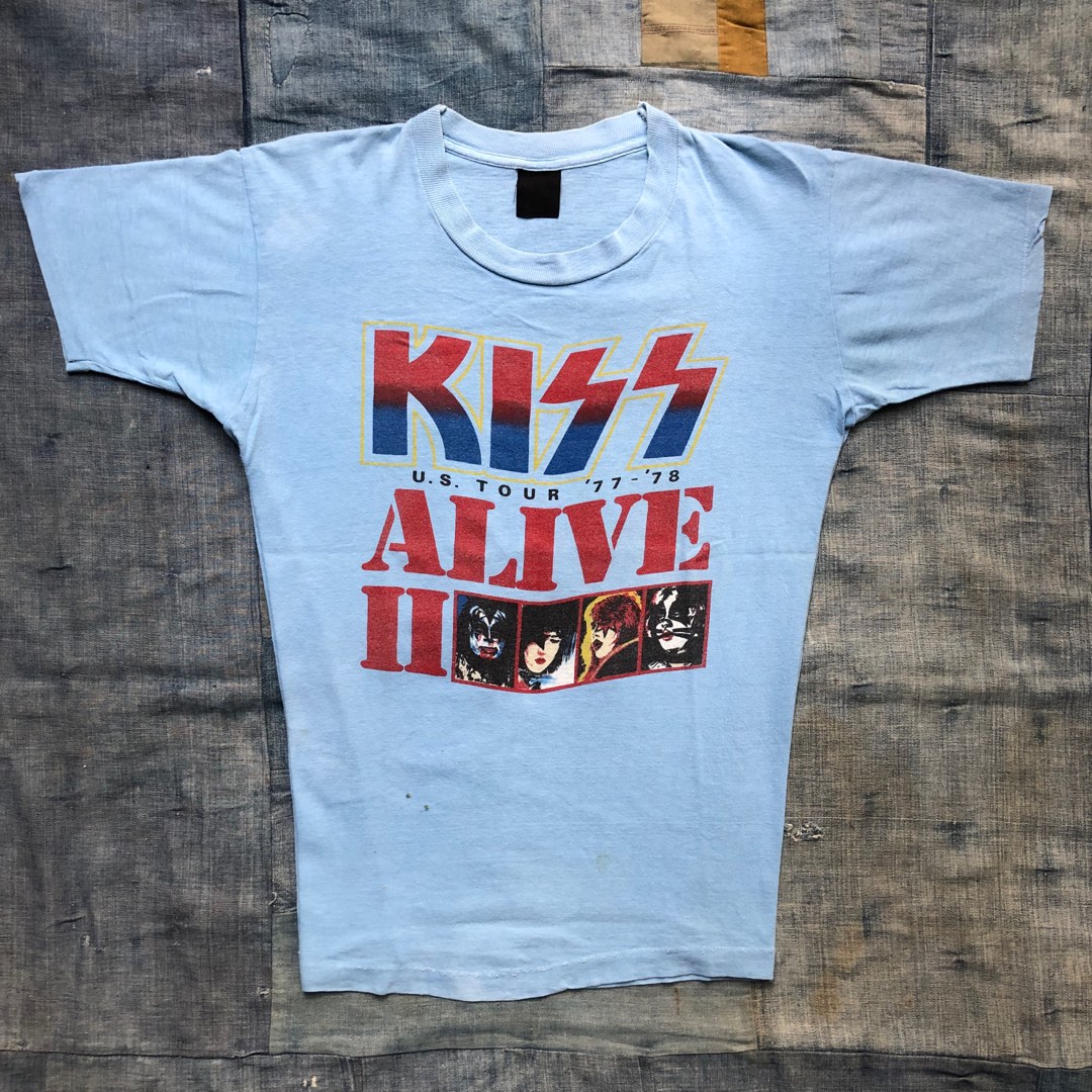 1977 - 1978 Kiss Alive II, Men's Fashion, Tops & Sets, Tshirts & Polo Shirts on Carousell