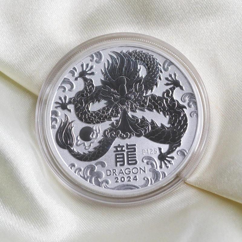 2024 Perth Mint Lunar Dragon 1 oz Silver Coin, Hobbies & Toys ...