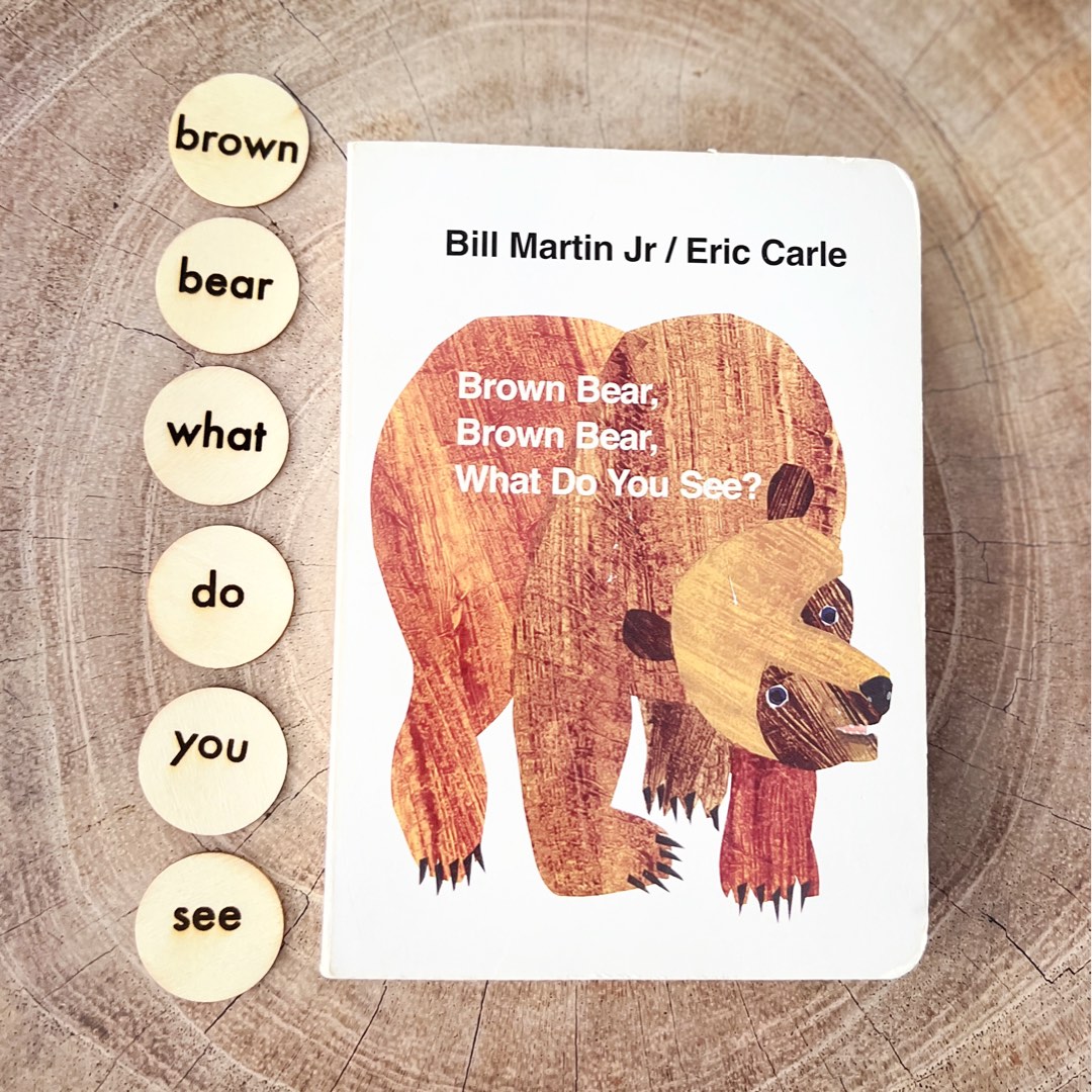 ‘Brown Bear, Brown Bear, What Do You See?’ Vocabulary Words Wooden ...