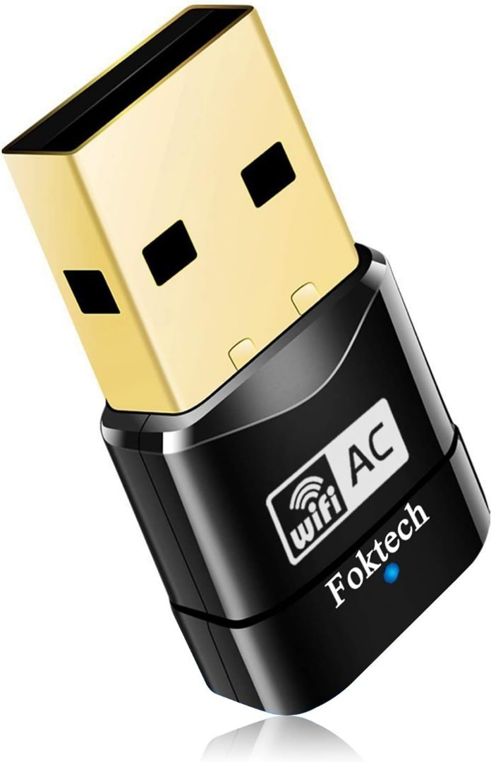 [5232] Foktech Wifi Dongle, AC600 802.11ac Dual Band 5GHz Mini Wireless ...
