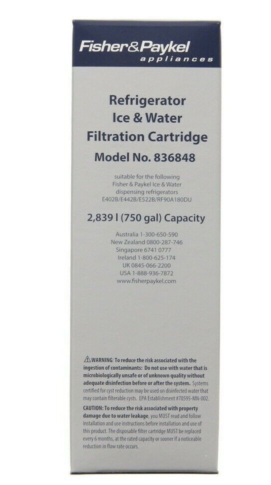 [5237] 862285 Fisher & Paykel Fridge Water Filter, TV & Home Appliances ...