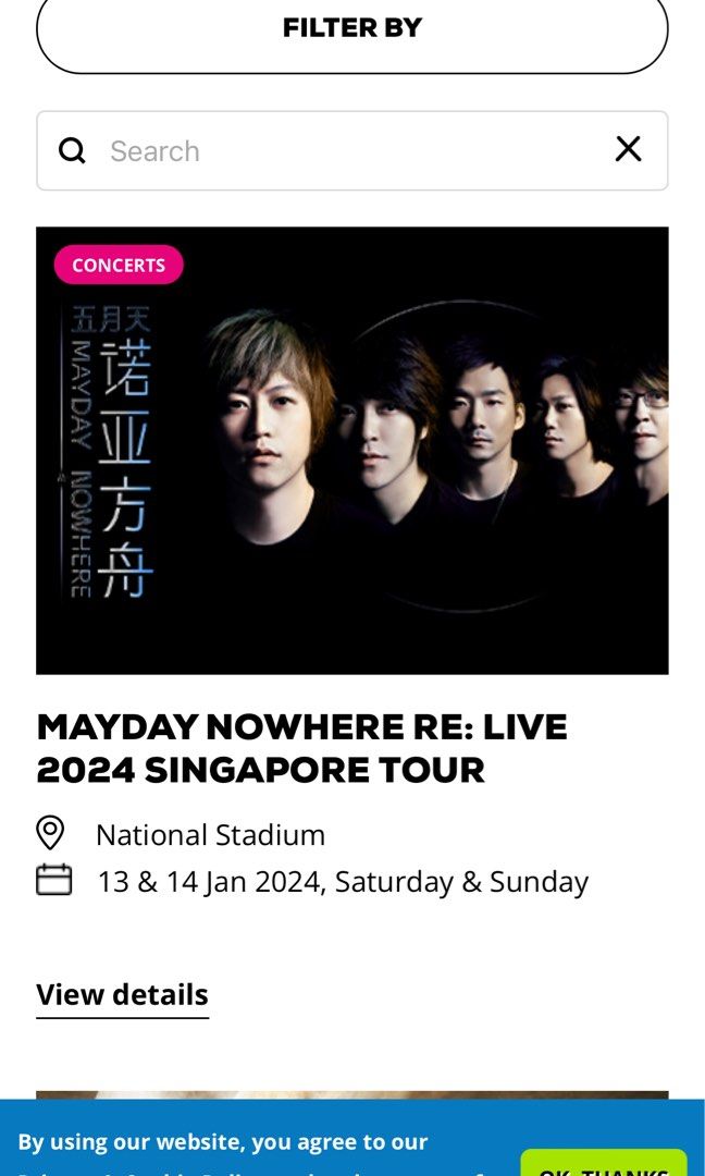 五月天 诺亚方舟 Mayday Concert 2024 Cat 2 13 Jan 24 x2, Tickets & Vouchers ...
