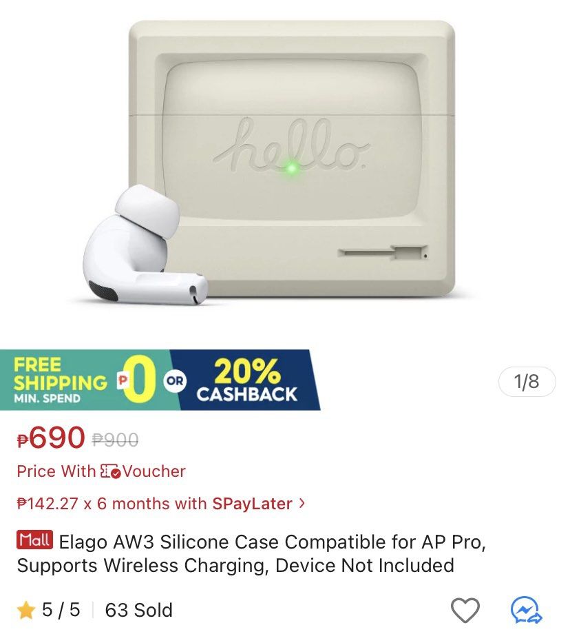 AirPods Pro (1st Gen) Elago Case with Wireless Charging, Mobile Phones ...