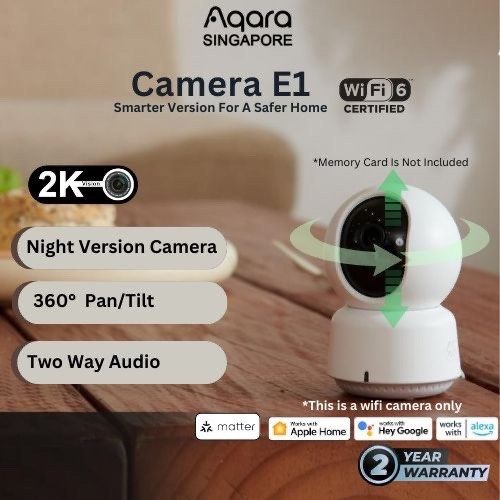 AQARA Smart Camera E1 2k Indoor Security Camera Two-Way Audio, Night ...