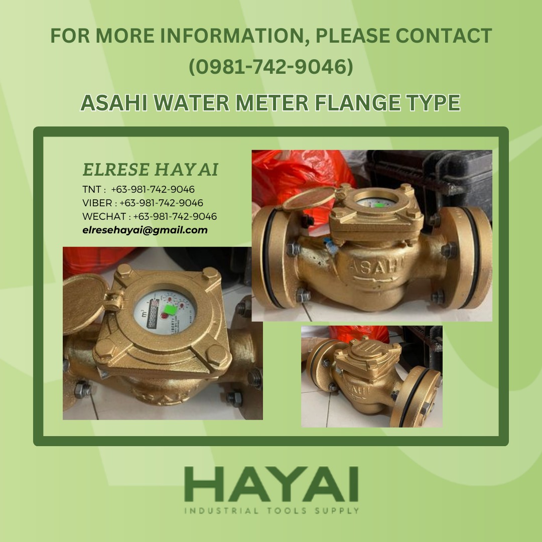 ASAHI WATER METER FLANGE TYPE, Commercial & Industrial, Construction ...