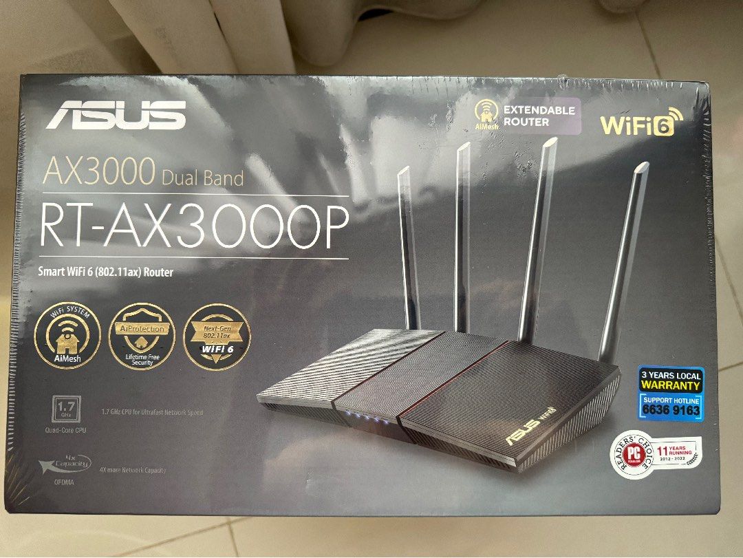 Asus RT-AX3000P Router, Computers & Tech, Parts & Accessories ...