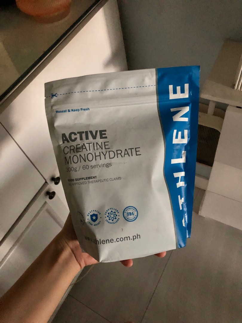 Athlene Active Creatine Monohydrate 300g, Health & Nutrition, Health ...