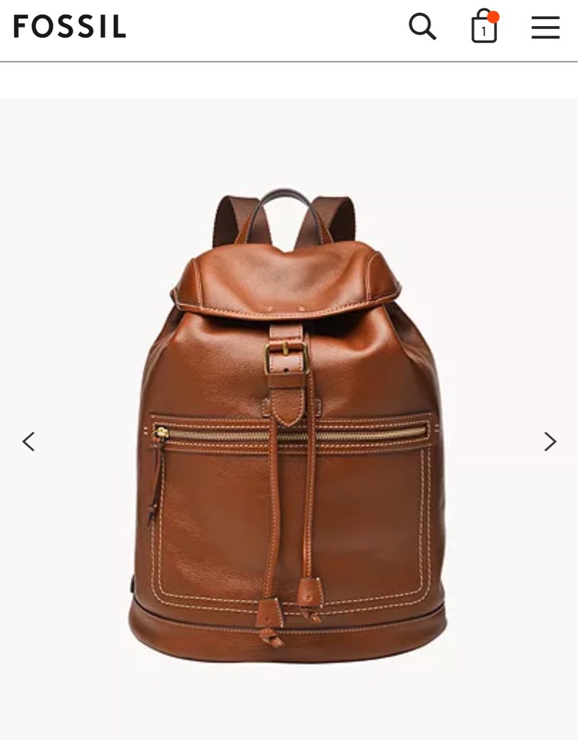 Authentic Fossil Fletcher Rucksack, Women's Fashion, Bags & Wallets ...