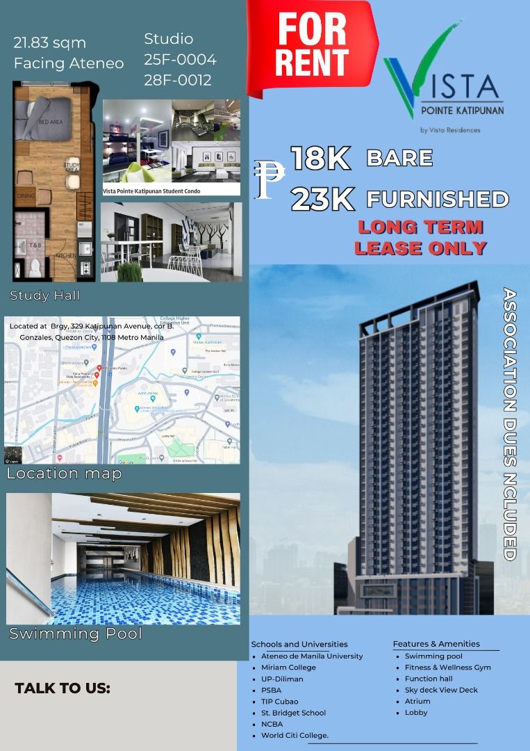 AVANT AT THE FORT / KL MOSAIC MAKATI / VISTA POINTE KATIPUNAN, Property ...