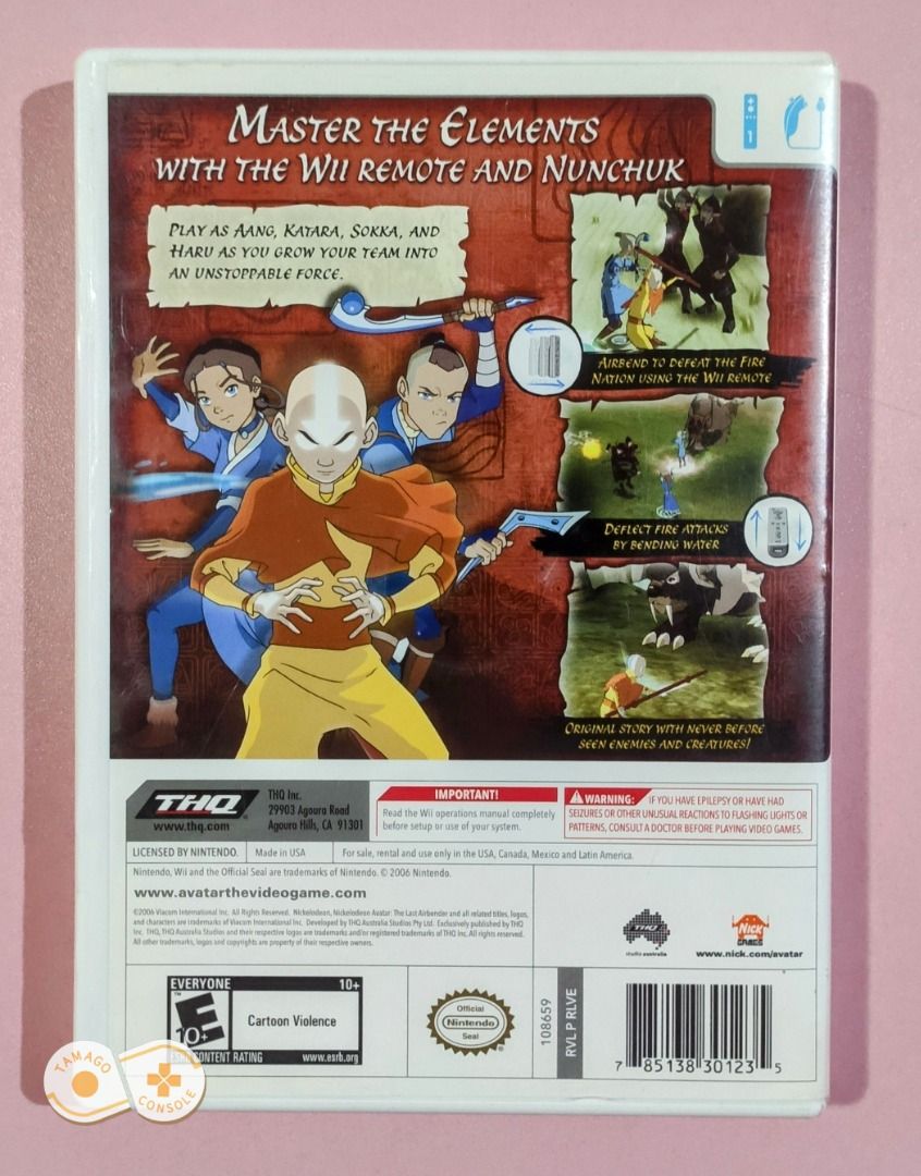 Avatar the Last Airbender - [Wii Game] [NTSC / ENGLISH Language] [CIB ...
