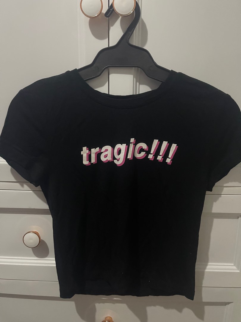 Black Fitted Top, Women's Fashion, Tops, Shirts on Carousell