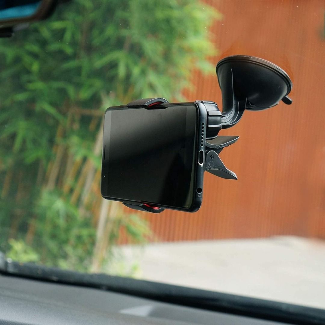 [BMC] Car Universal Phone Clamp Holder 360 Rotation Dashboard ...