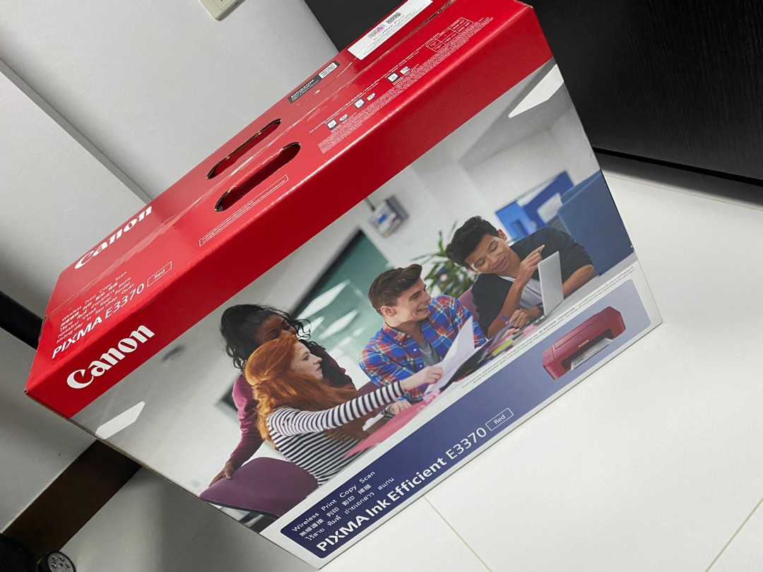 BNIB Canon Pixma E3370 - Red, Computers & Tech, Printers, Scanners ...