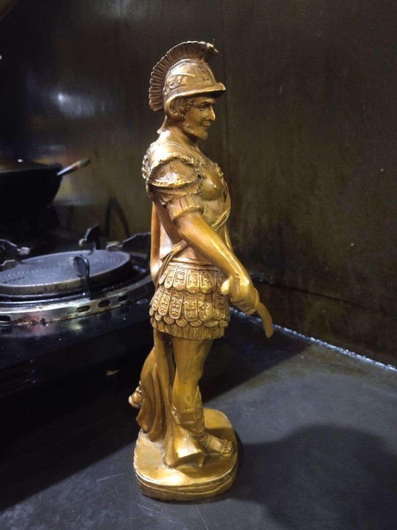 Brass ancient Roman soldier statue display, Hobbies & Toys, Memorabilia ...