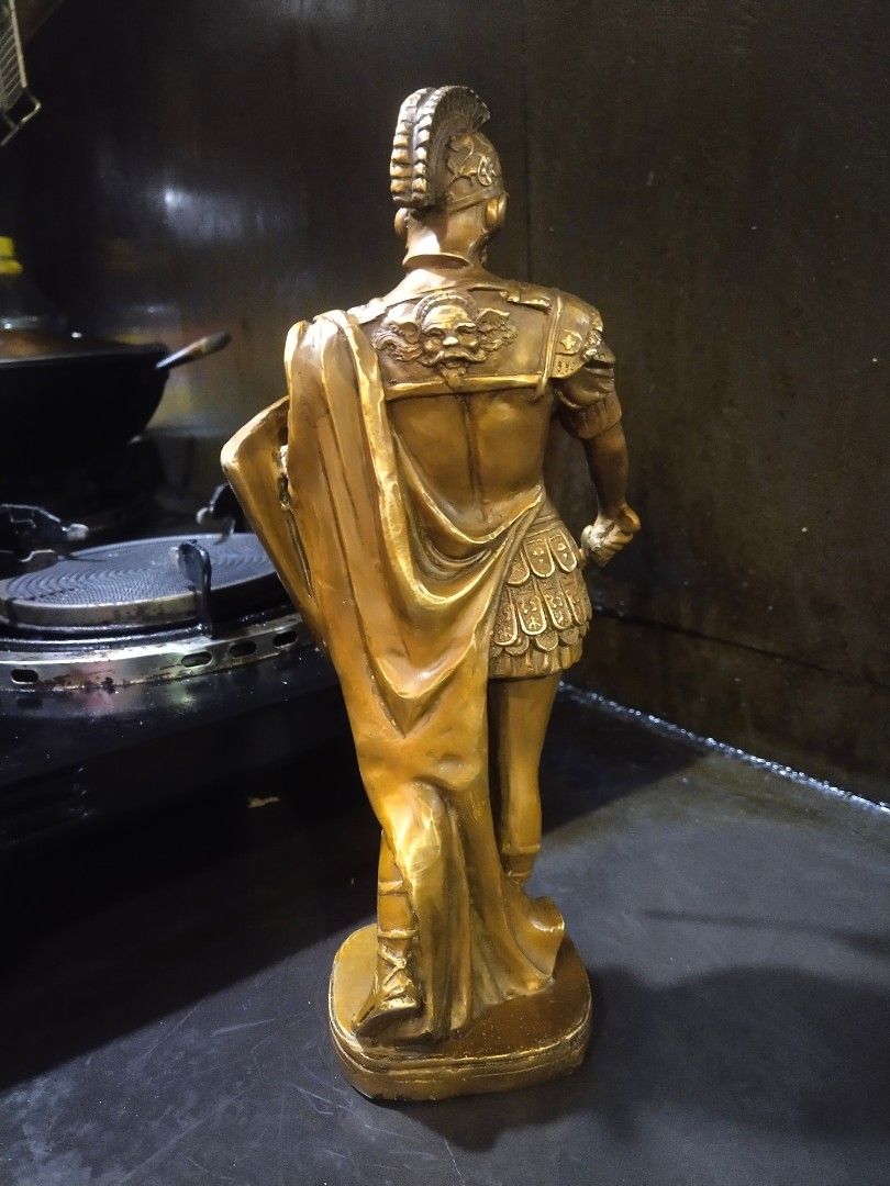 Brass ancient Roman soldier statue display, Hobbies & Toys, Memorabilia ...