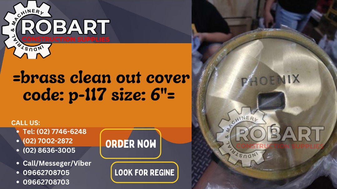 =brass clean out cover code: p-117 size: 6"=, Commercial & Industrial ...
