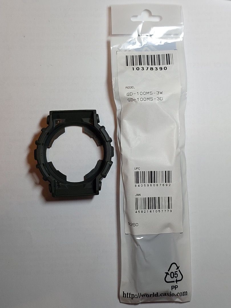 Casio G-Shock Genuine GD-100MS-3 Band/Strap and Bezel Brand New, Men's ...