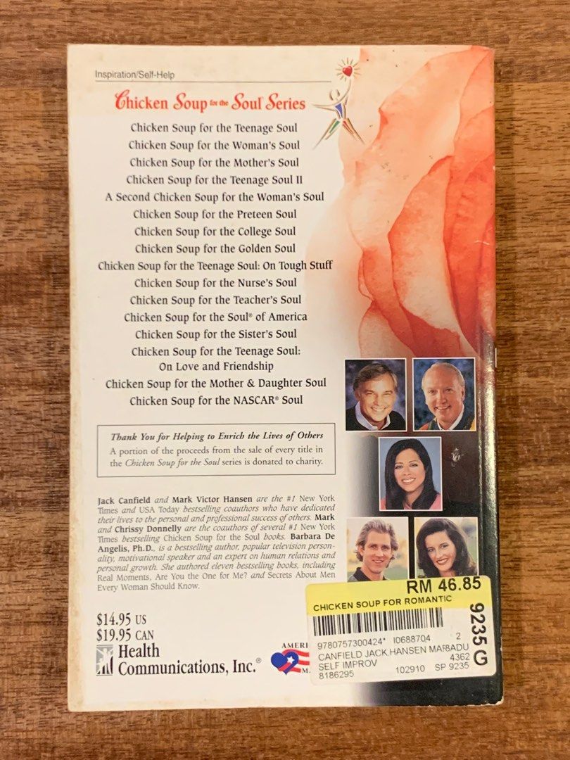 Chicken Soup for the Romantic Soul ; Inspirational stories about Love ...