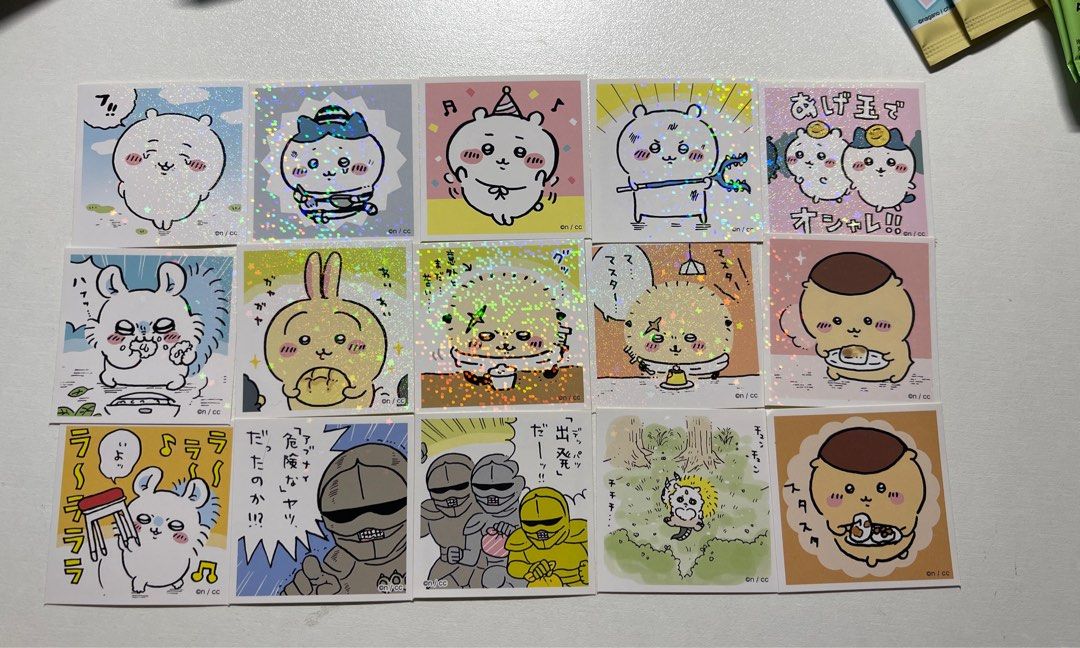 Chiikawa sticker pack authentic hachiware usagi, Hobbies & Toys ...