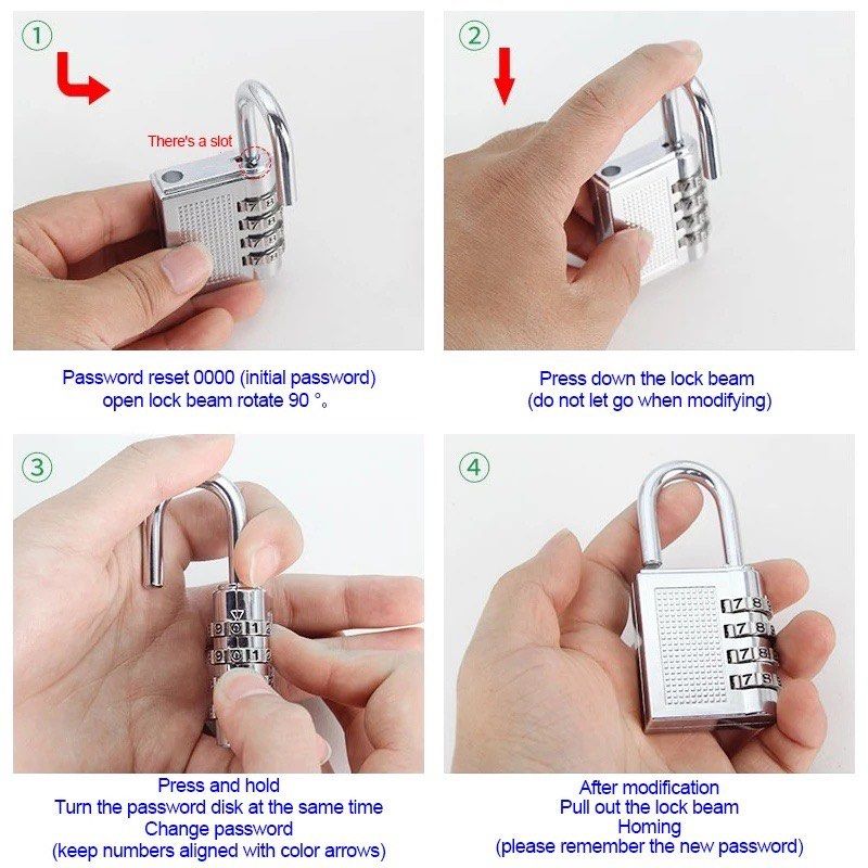 Code Number Padlock, Everything Else on Carousell