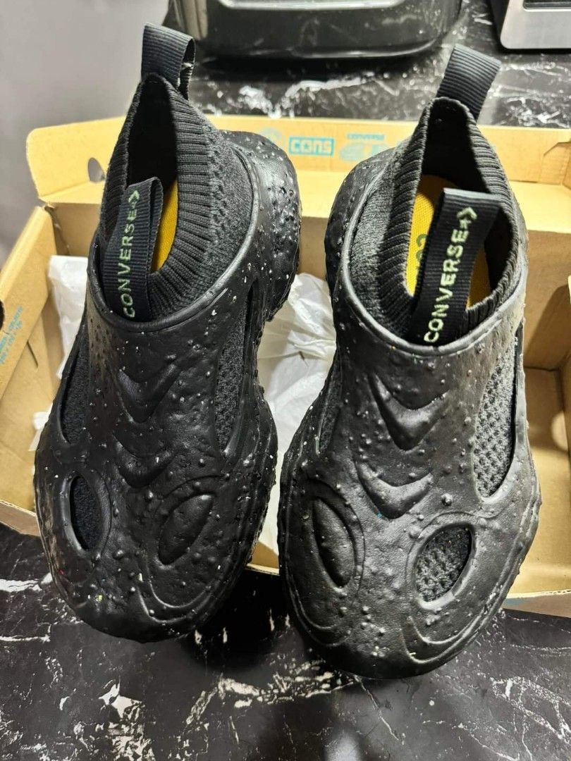 Converse Sponge Crater Slip Black/Goldtone, Men's Fashion, Footwear ...