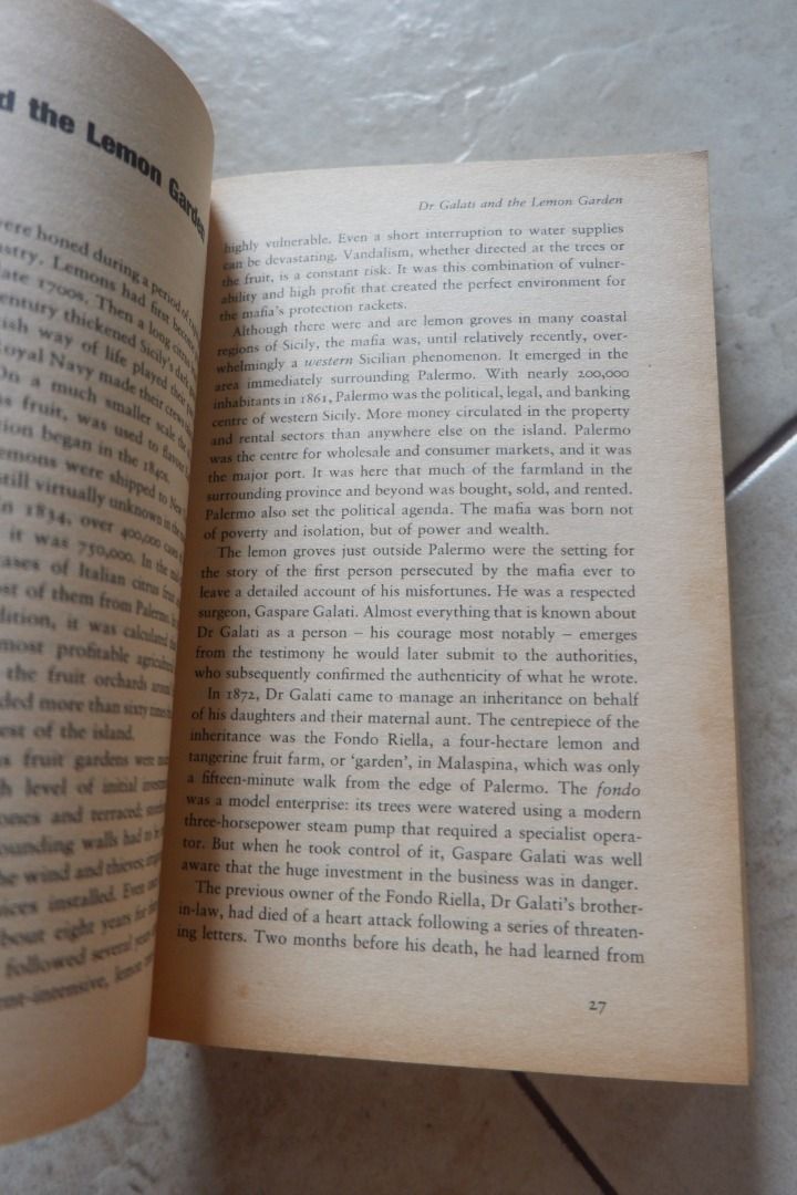 Cosa Nostra: A History of the Sicilian Mafia by John Dickie, Hobbies ...