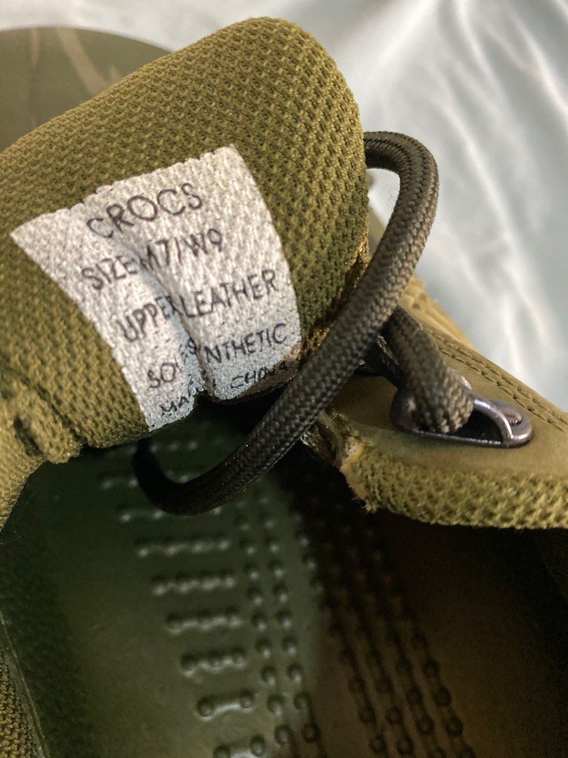 Crocs Axle All Terrain Camo Mens 6 Women 8 Tan Leather Lace Up Duck ...