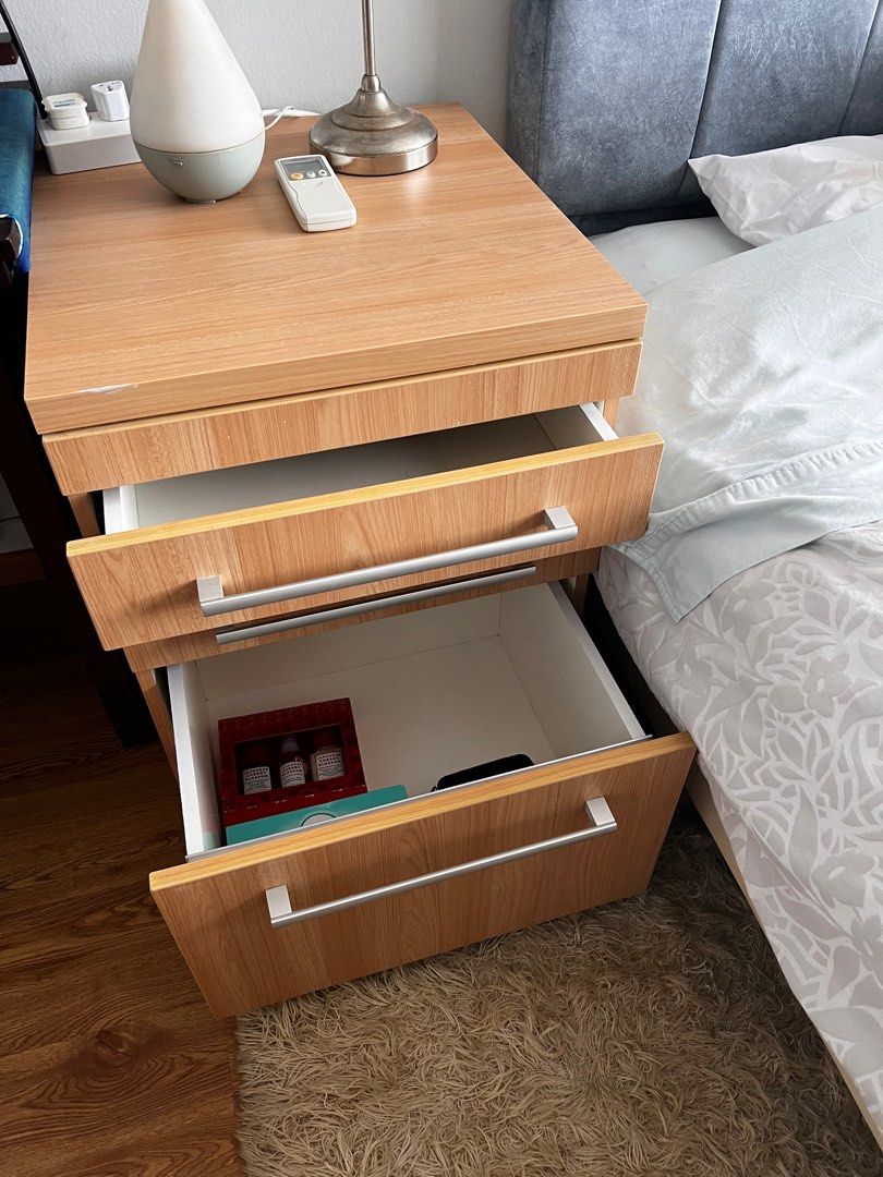 Desk / bed side drawer cabinet, Furniture & Home Living, Furniture ...