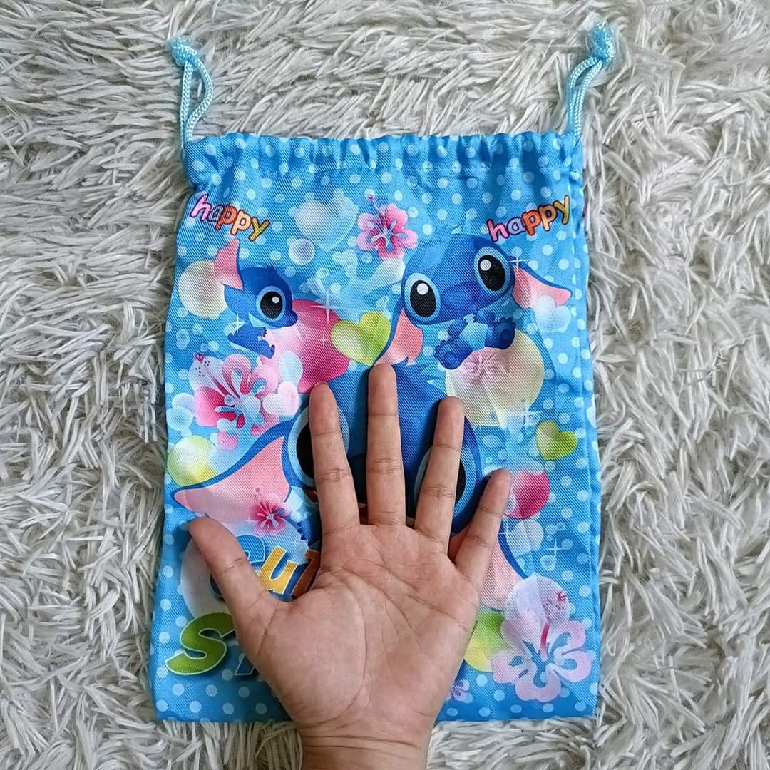 DISNEY Stitch Drawstring Pouch, Women's Fashion, Bags & Wallets, Purses ...