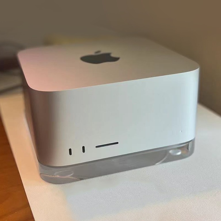 Dustproof Mac Studio Stand/Dust Filter, Solid Clear Acrylic (Apple M1 ...