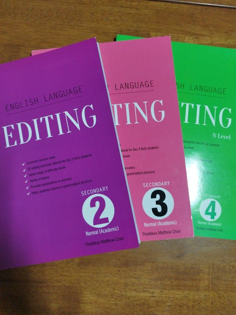 English Language Editing Sec 2/3/4 NA, Hobbies & Toys, Books ...