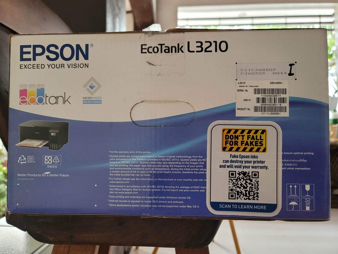 Epson EcoTank L3210, Computers & Tech, Printers, Scanners & Copiers on ...
