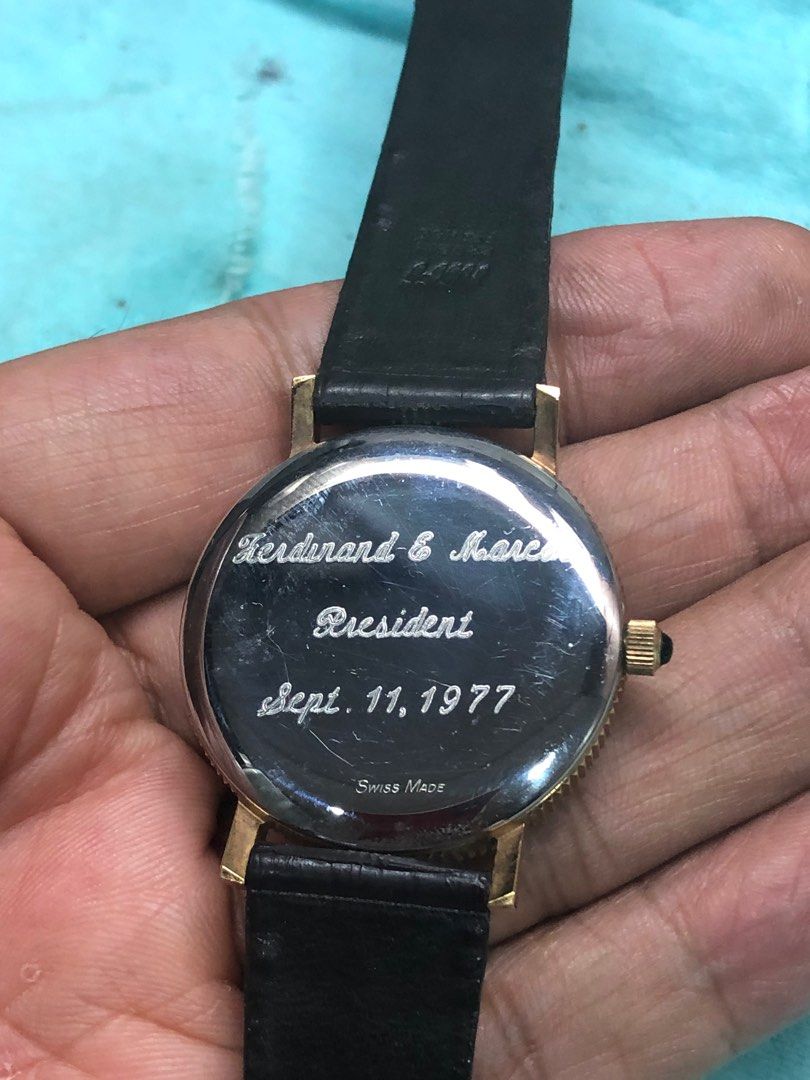 Ferdinand E. Marcos collectors watch on his 60th birthday, Men's ...