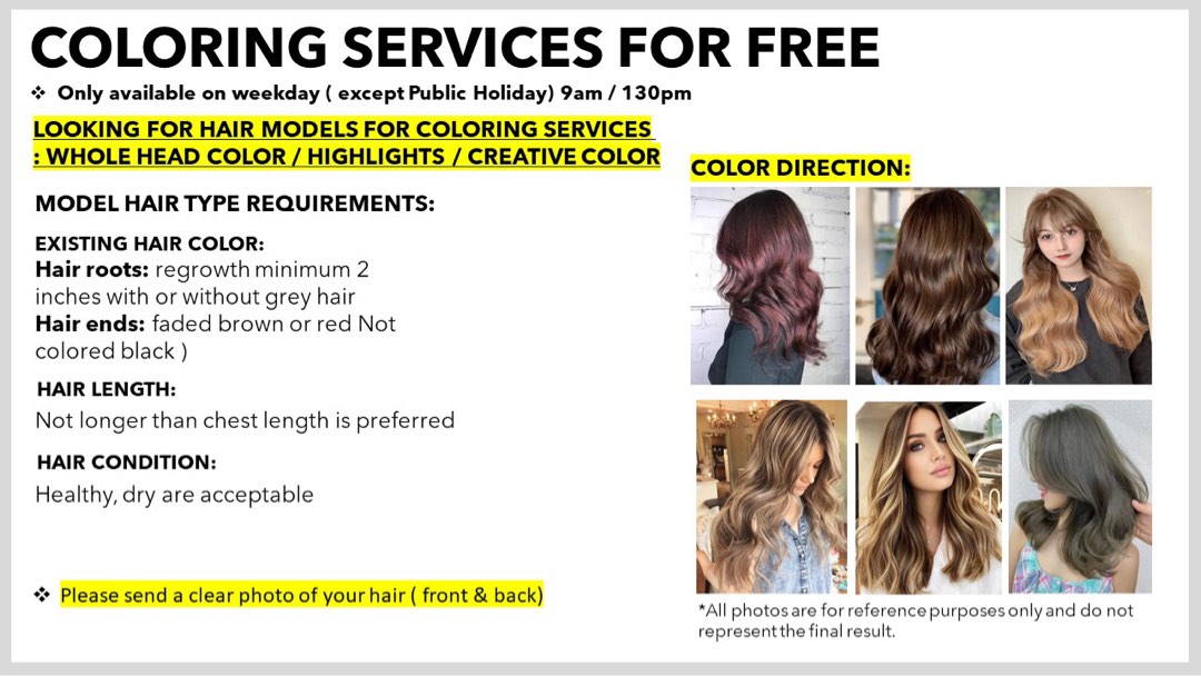 Free hair Coloring services, Beauty & Personal Care, Hair on Carousell