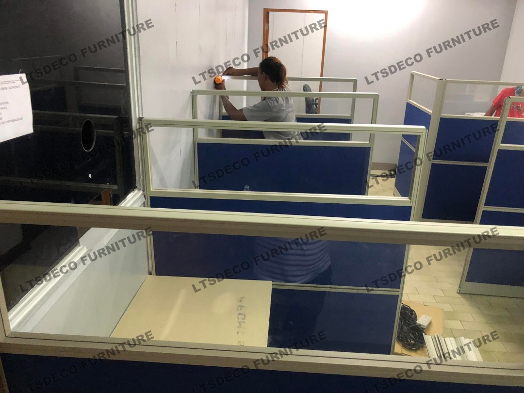 FULL FABRIC PANEL OFFICE FURNITURE AND PARTITIONS, Furniture & Home ...