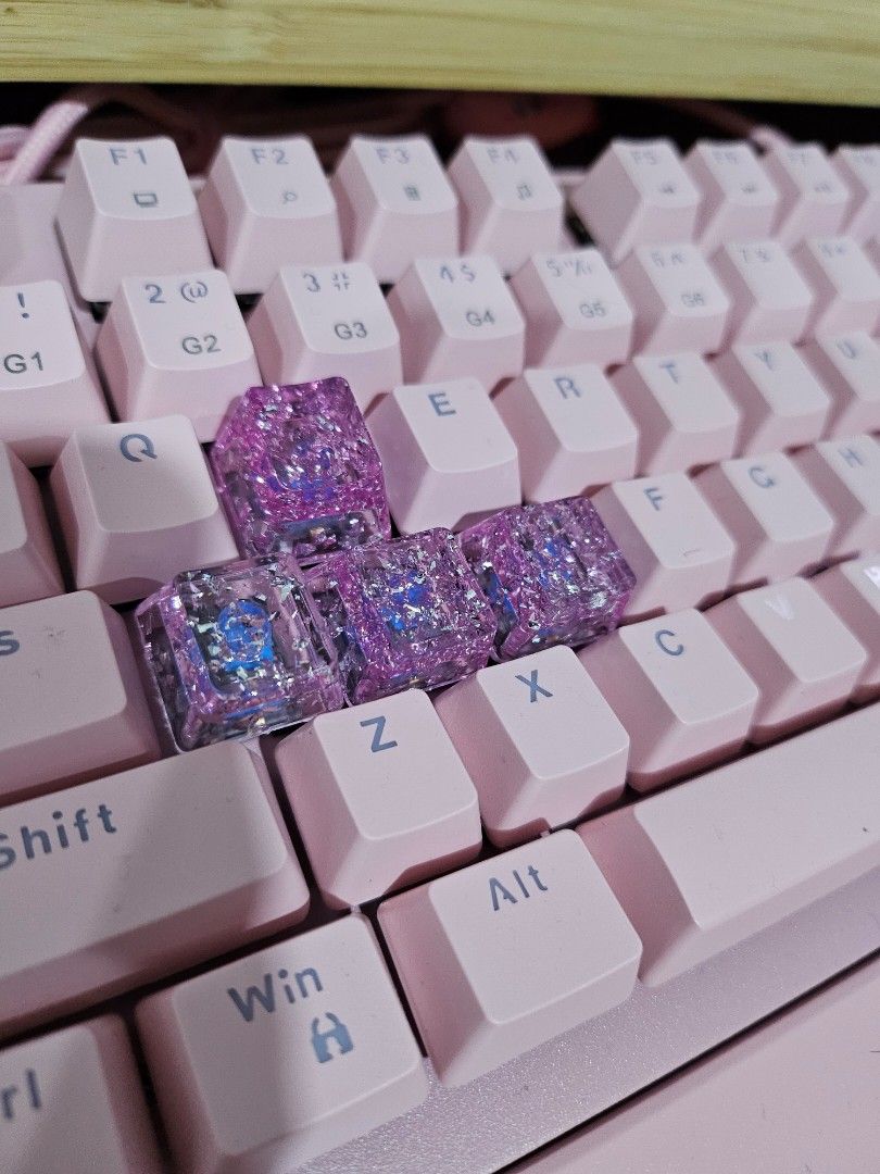 Glitter Transparent Keycaps for Mechanical Keyboard, Computers & Tech ...