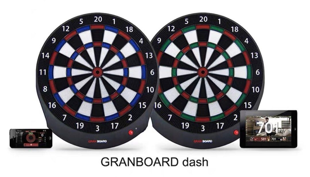 【全新行貨 門市現貨】Granboard Dash 2021 升級版智能飛標靶 Dart Board Gran Board Dash, 興趣及 ...