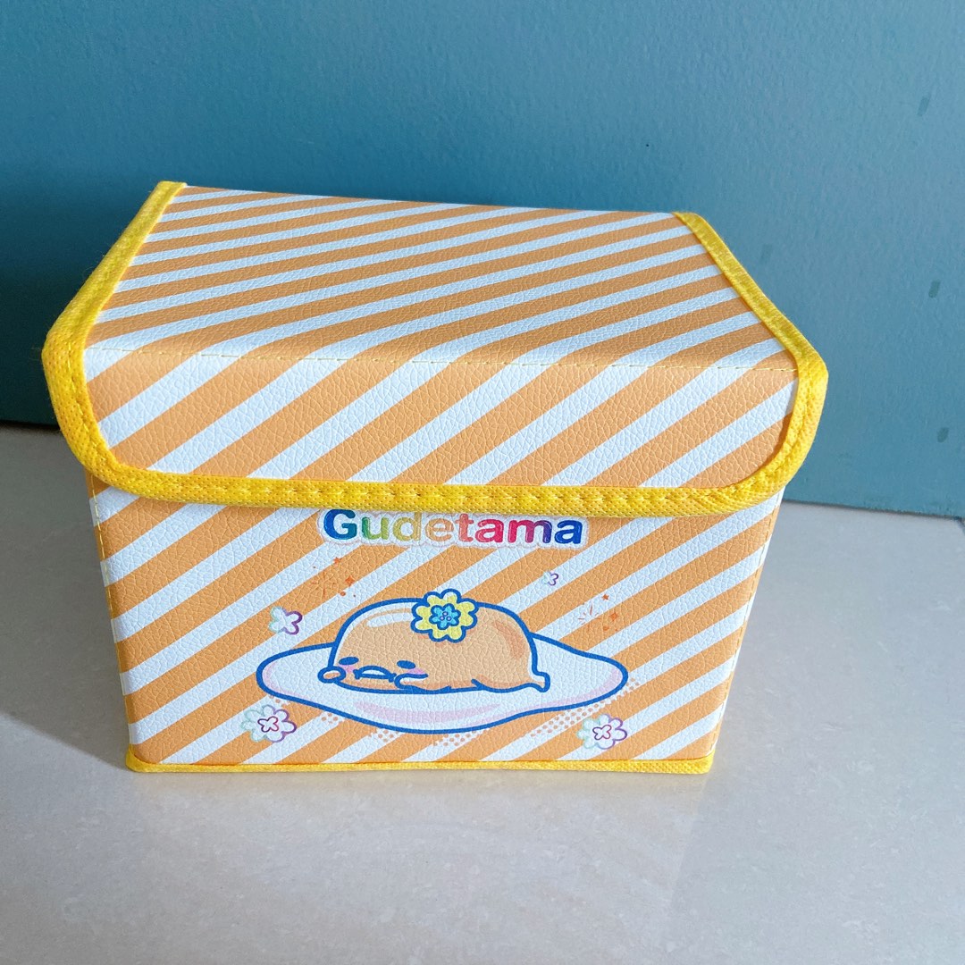 Gudetama small storage box with cover, Furniture & Home Living, Home ...