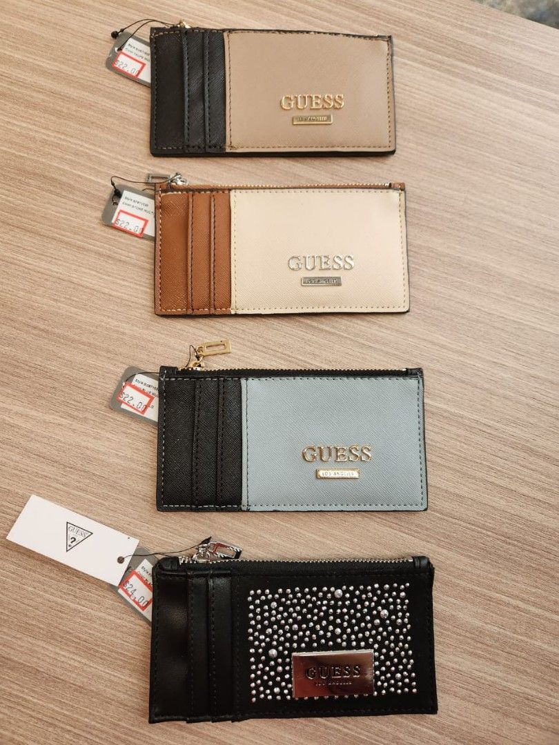 Guess Issa Card Holder Case, Fesyen Wanita, Tas & Dompet di Carousell