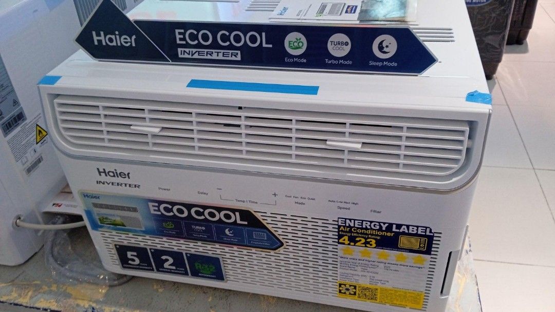 HAIER WINDOW TYPE INVERTER AIRCON, TV & Home Appliances, Air ...