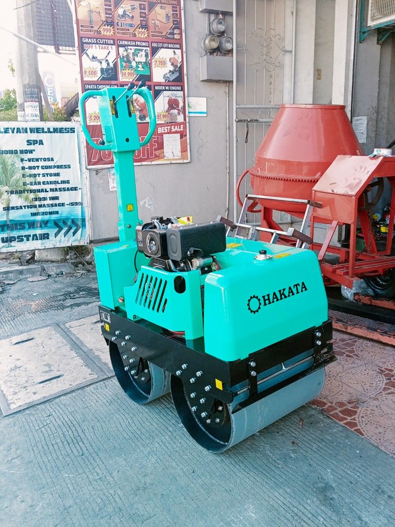 HAKATA JAPAN WALK BEHIND VIBRATORY ROLLER MINI PISON DOUBLE DRUM ...