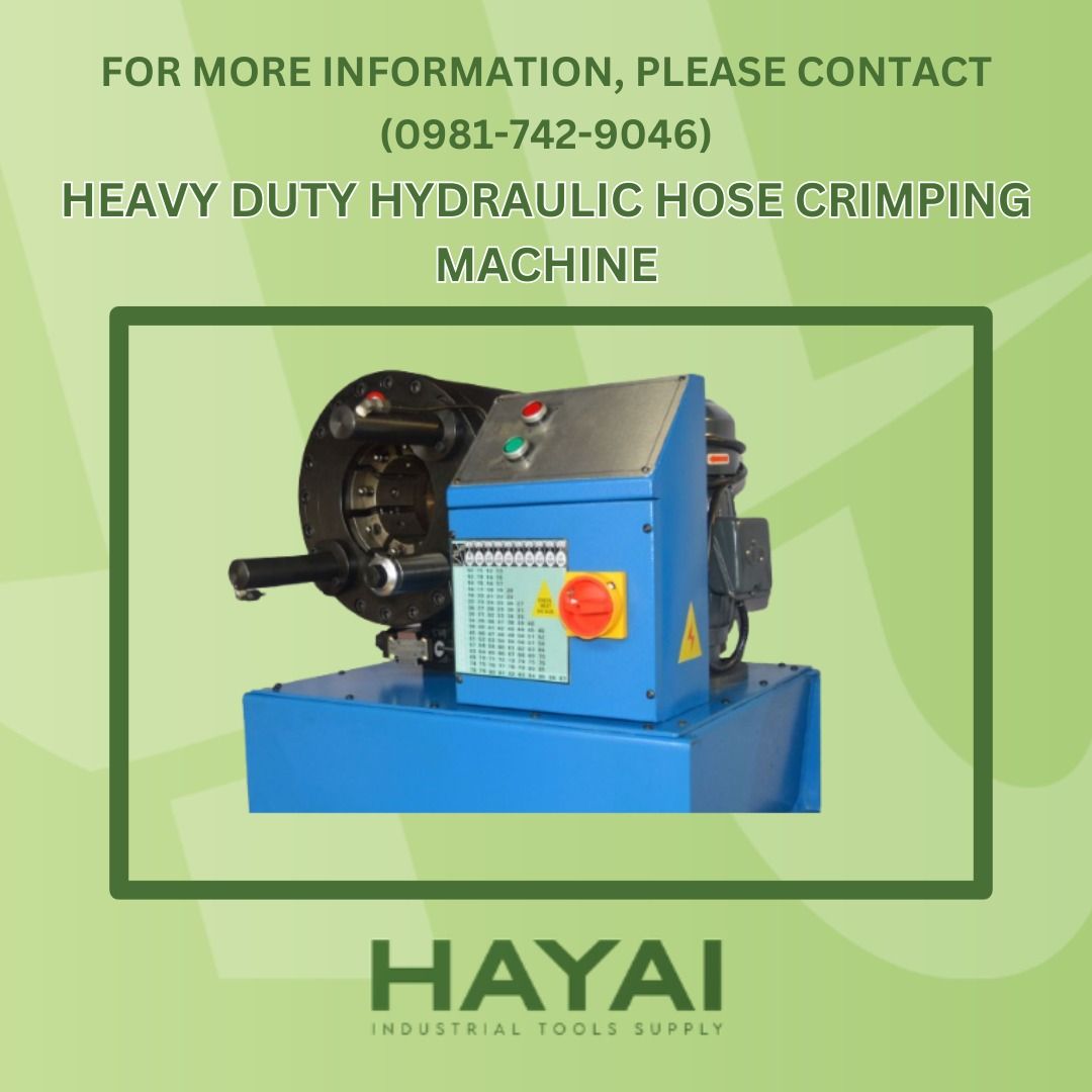 HEAVY DUTY HYDRAULIC HOSE CRIMPING MACHINE, Commercial & Industrial ...