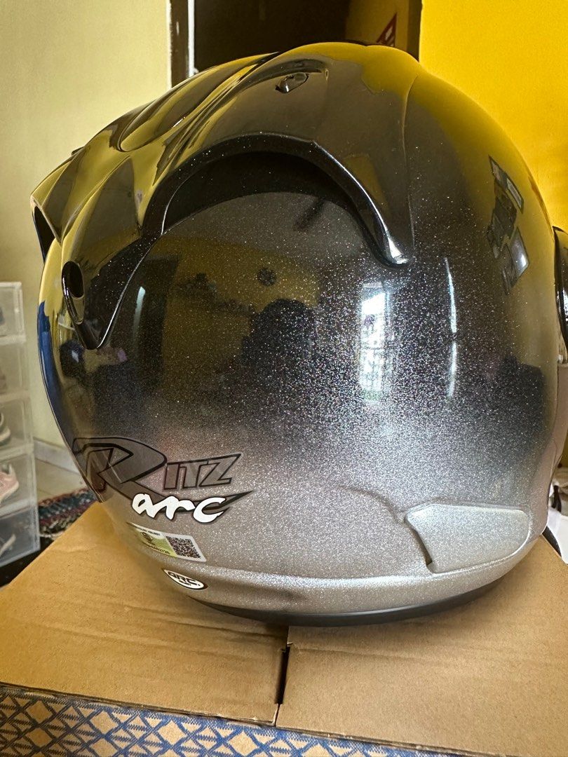 Helmet ARC Ritz Two Tone, Auto Accessories on Carousell