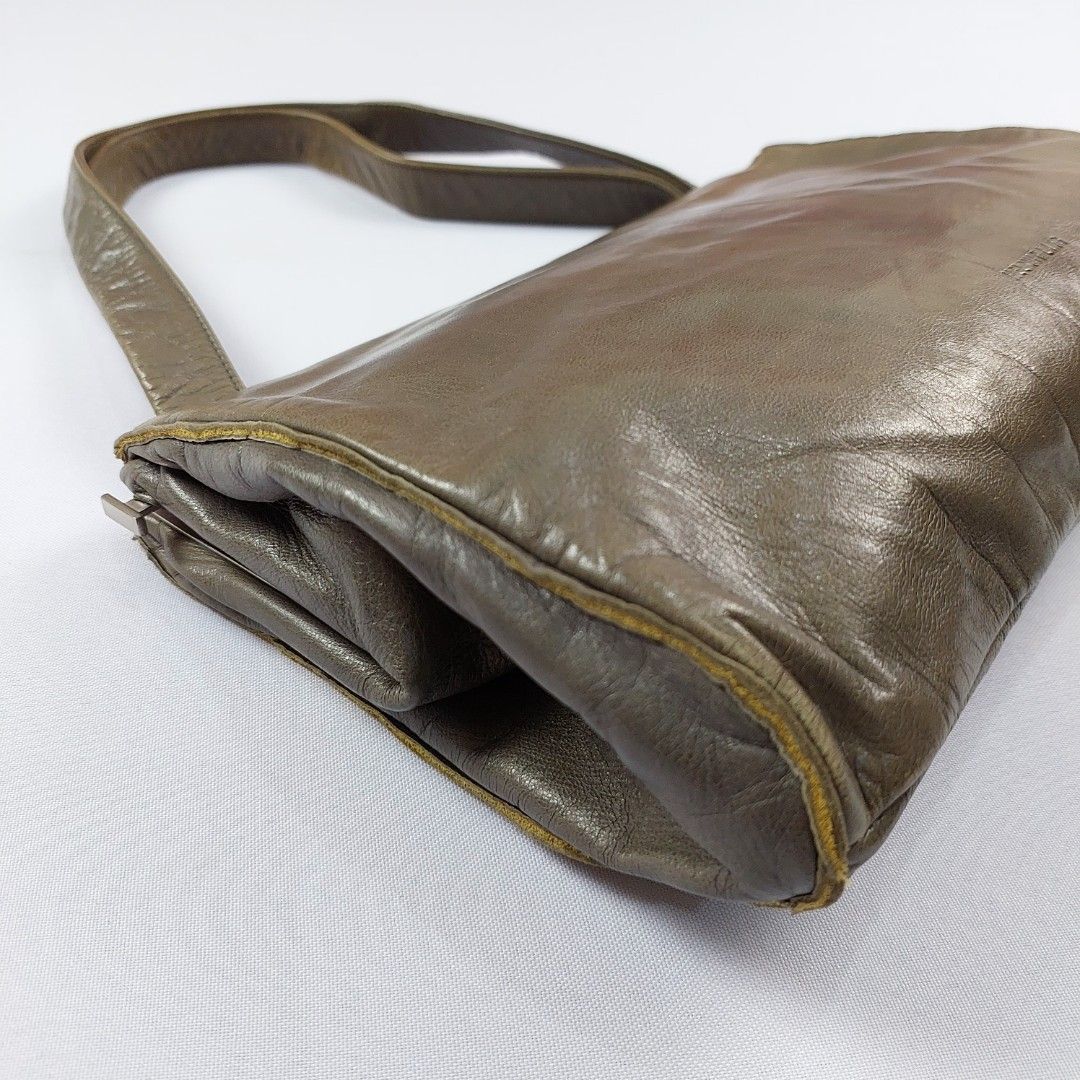 Helmut Lang - Leather Shoulder Bag, Luxury, Bags & Wallets on Carousell