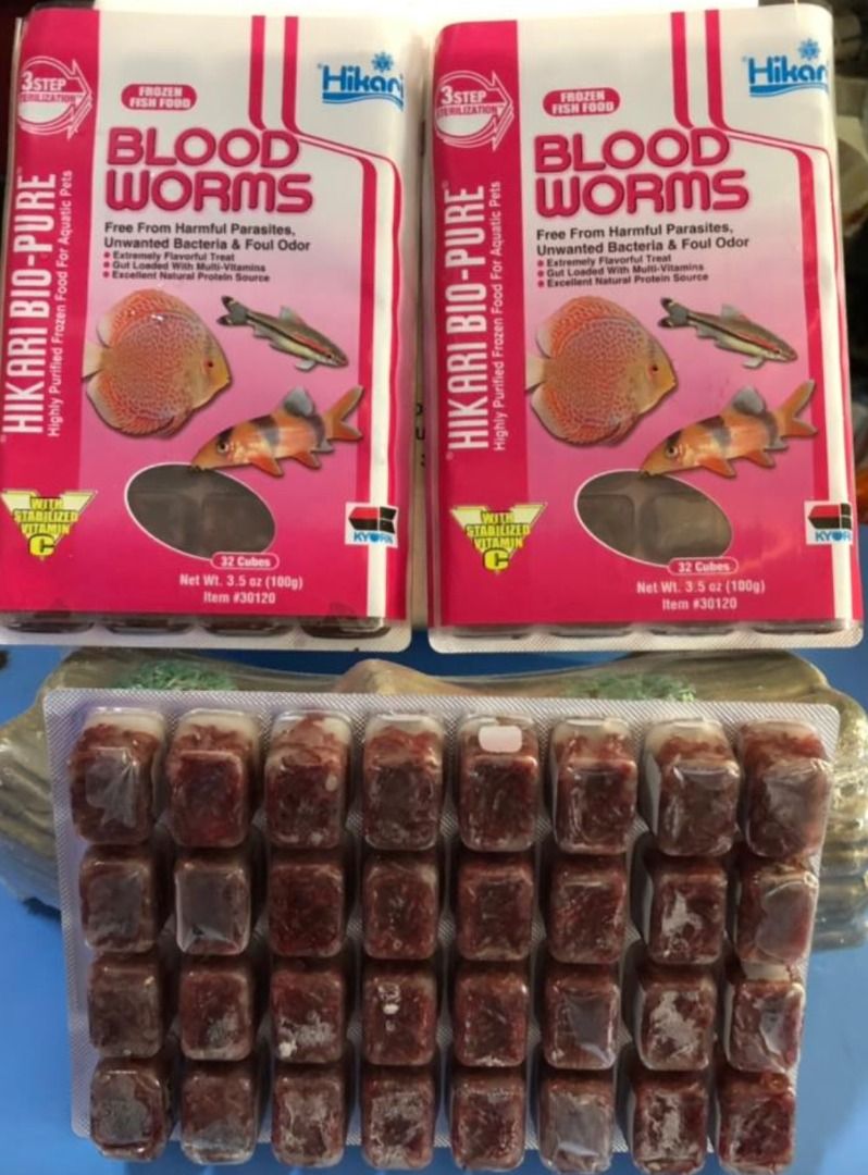 HIKARI FROZEN BLOODWORM, Pet Supplies, Pet Food on Carousell