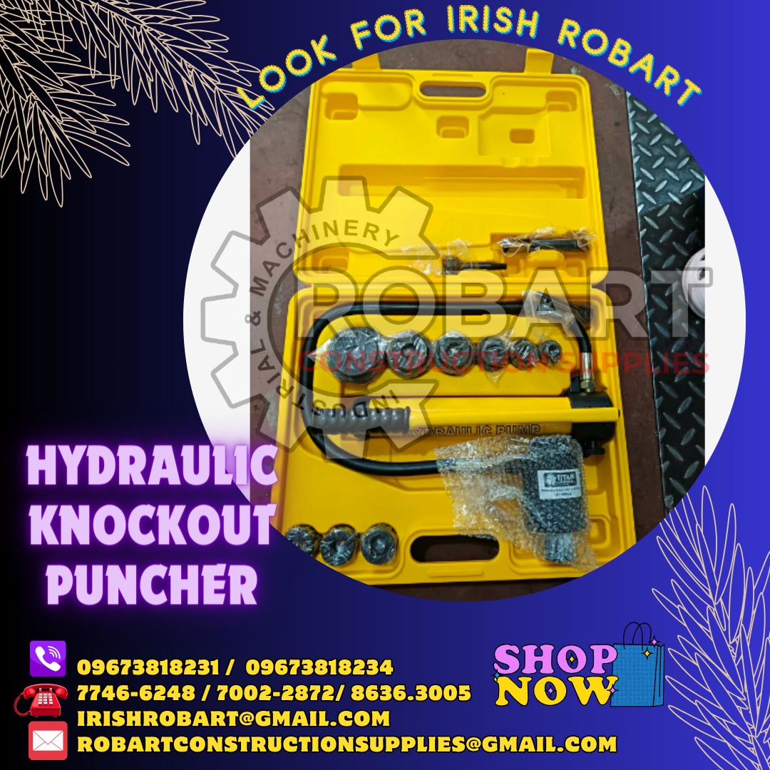 hydraulic knockout puncher, Commercial & Industrial, Construction Tools ...