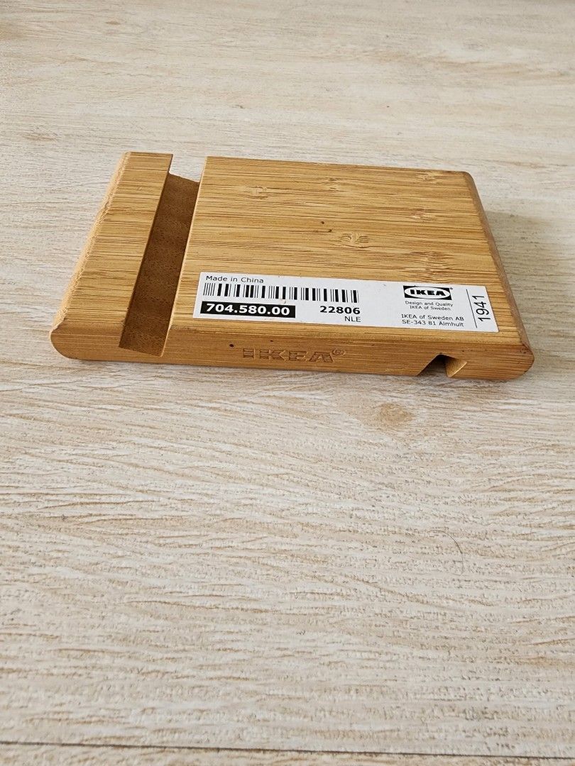 IKEA Bamboo phone stand, Furniture & Home Living, Home Improvement ...