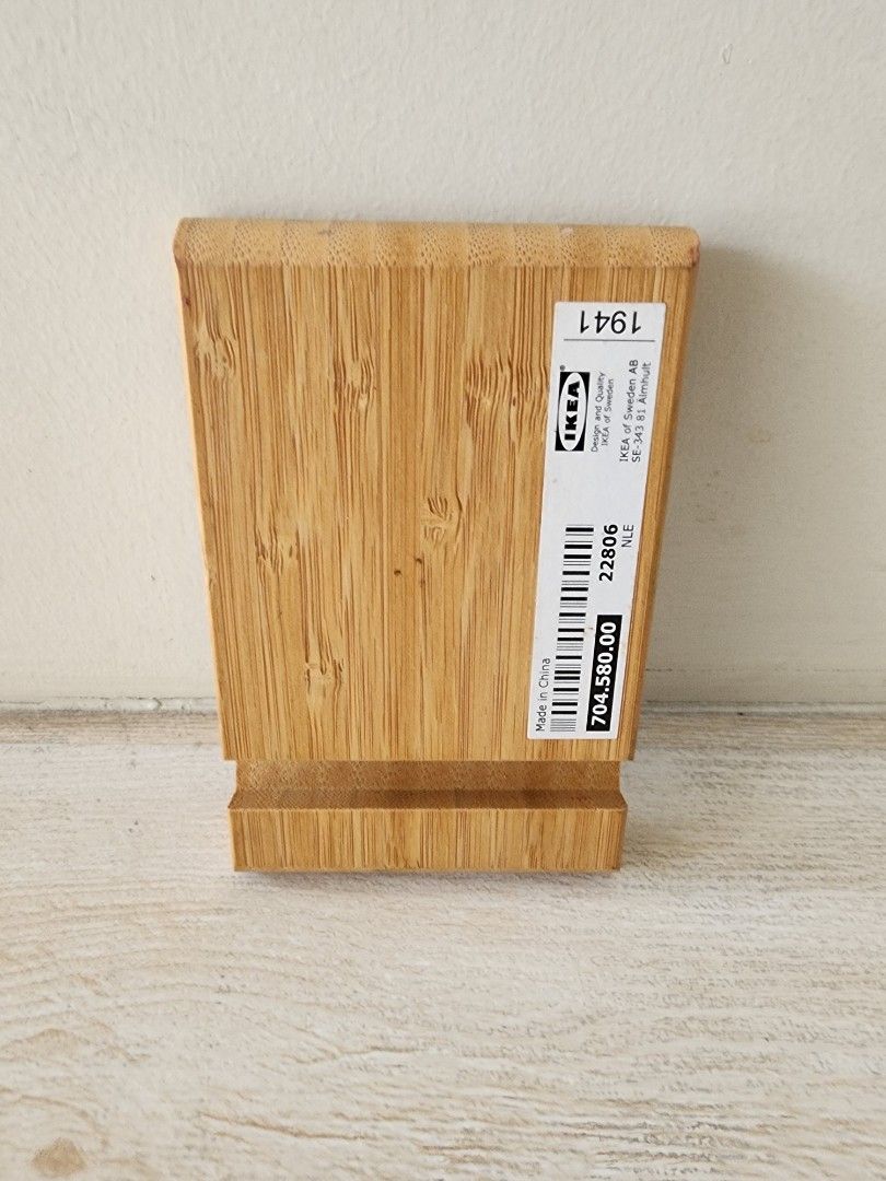 IKEA Bamboo phone stand, Furniture & Home Living, Home Improvement ...