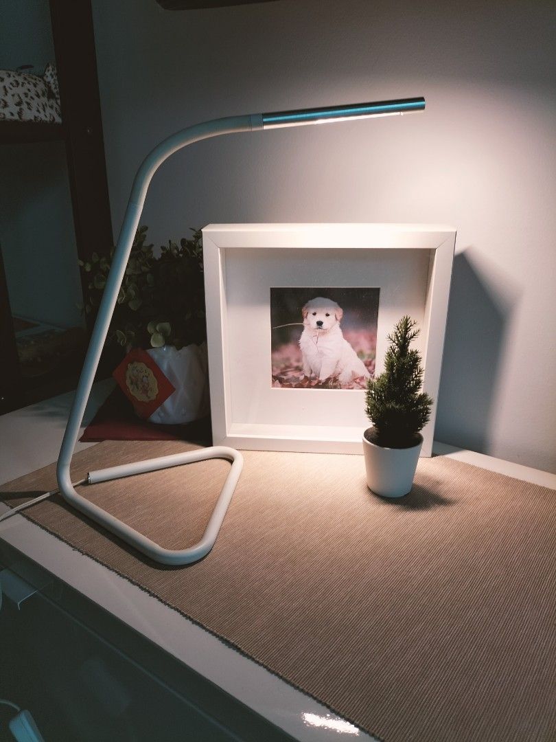 Ikea Led Table Lamp in white, Furniture & Home Living, Lighting & Fans ...